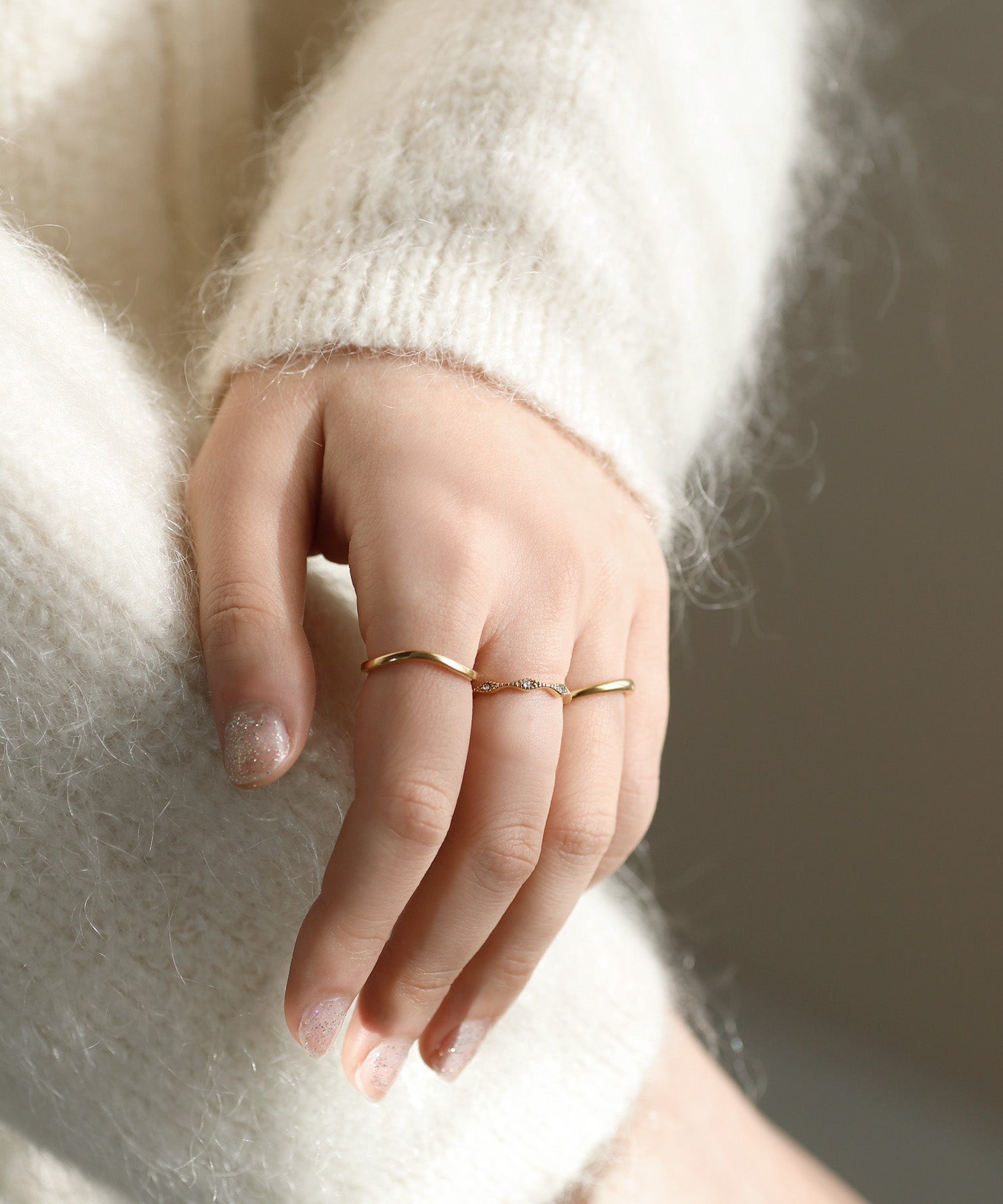 Nuance Line Ring [Surgical Stainless Steel] (dg040002r) mimi33 ONLINE STORE