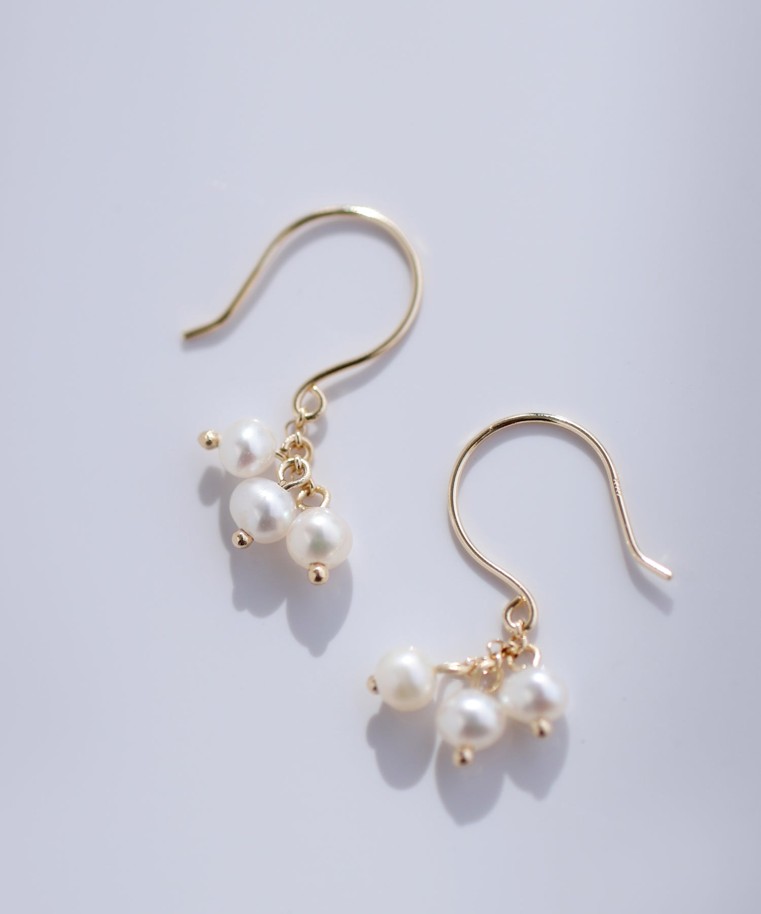 Freshwater Pearl Hook Earrings [10K](dg190175p) | mimi33 ONLINE STORE