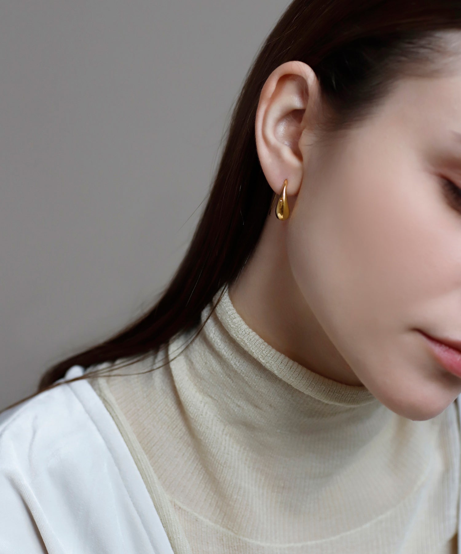Drop Hook Earrings [Stainless Steel] (dg270416p) | mimi33 ONLINE STORE